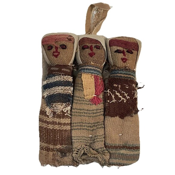 Accents | Vintage Peruvian Dolls Burial Cloth Textile Folk Art Circa ...